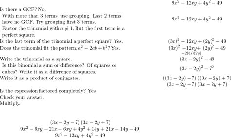 General Strategy For Factoring Polynomials Intermediate Algebra