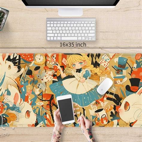 Alice In Wonderland Computer Mat Etsy