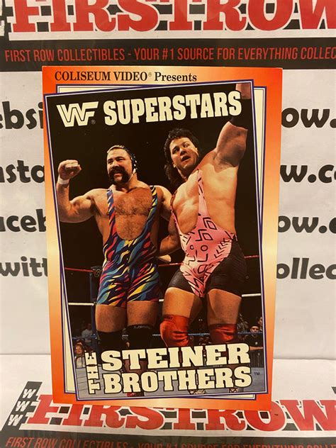 Steiner Brothers Vintage Wwf Coliseum Video 4x6 Post Card First Row