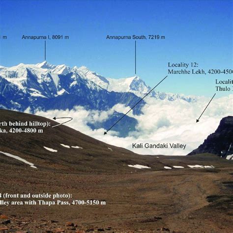 Map Of The Southern Central Himalayatibet Orogen Showing The Main