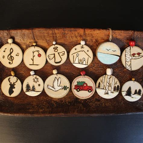 Tree Slice Ornament Etsy