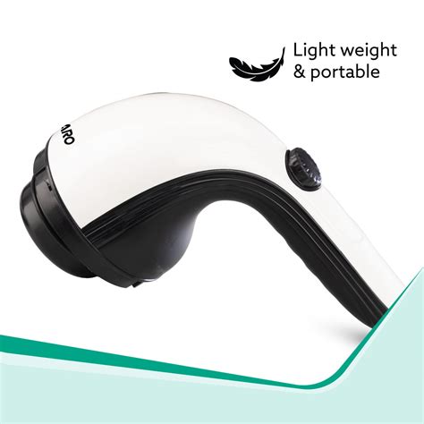 Agaro Atom Plus Electric Handheld Full Body Massager 4 Massage Heads