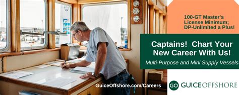 Guice Offshore Is Hiring 100 Ton Licensed Captains Dp Unlimited