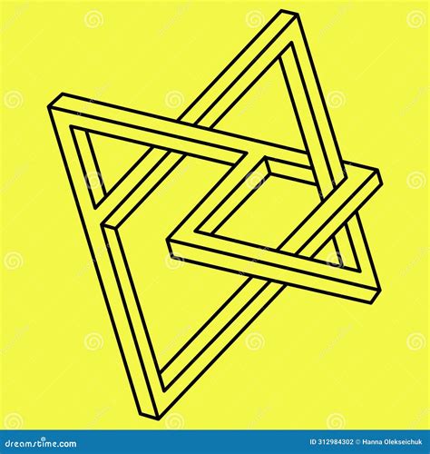Impossible Optical Illusion Shape Optical Art Object Impossible Figures Line Art Unreal