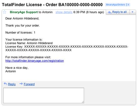 Purchasing Totalfinder