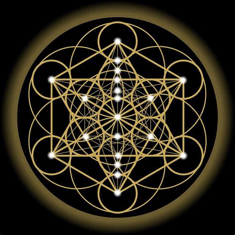 Sacred Geometry Metatron S Cube Hexagrad And Seed Of Life Digital