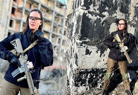ملكة جمال أوكرانيا تحمل السلاح للدفاع عن بلدها Lebanonfiles