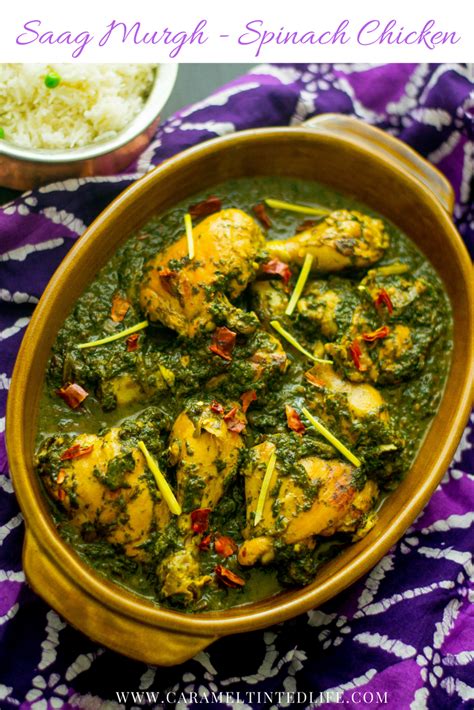 Saag Chicken Chicken Spinach Curry Recipe Curry Recipes Indian