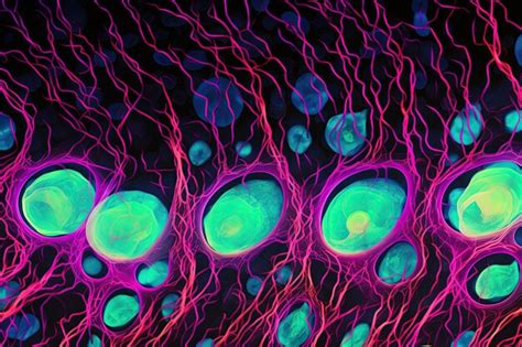 Premium Ai Image Abstract Art Digital Background Retina Cell