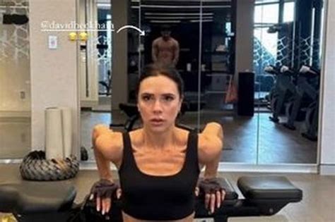 Victoria Beckham Fans Taken Aback As They Spot Naked David In Gym