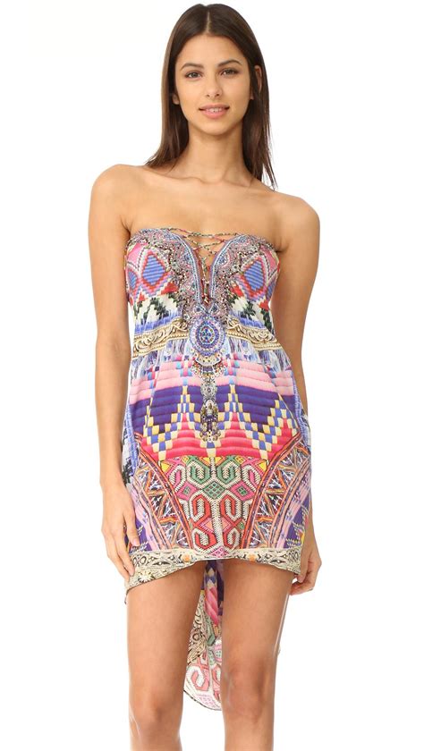 Lyst Camilla Short Lace Up Caftan