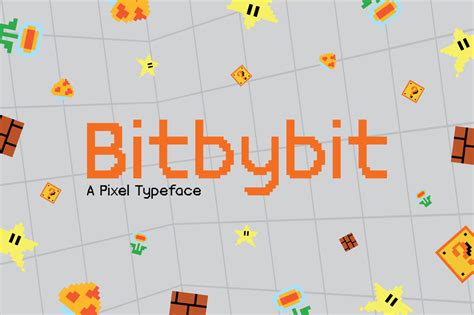 Bitbybit Font Fonts Graphicriver