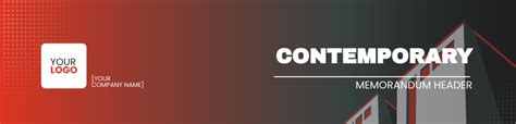 Free Contemporary Memo Header Template To Edit Online