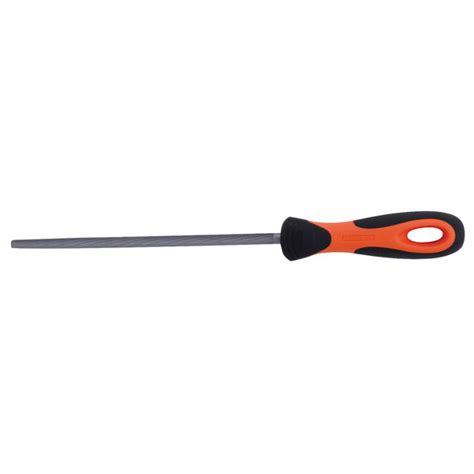 Bahco 1 230 06 3 2 Round File With Handle Smooth Third Cut 150mm