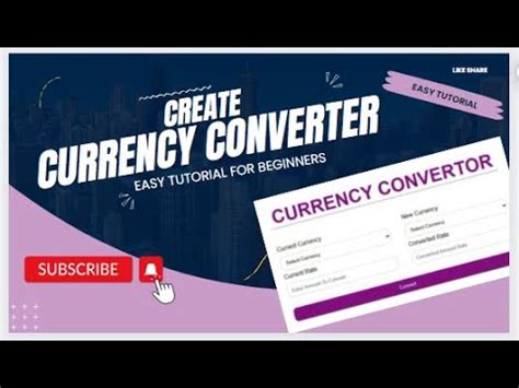 How To Create Currency Converter Using Jquery Currency Convertor