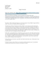 PSC 101 Discussion Chapter 3 Docx Monday 1 Sarah Monday Prof