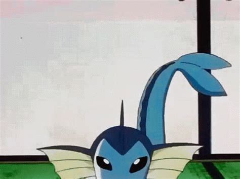 Cute Vaporeon Water Pokemon Jumping GIF GIFDB Com