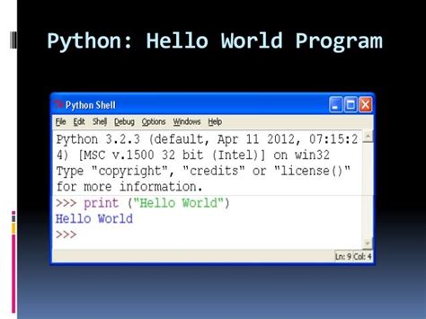 Hello World Program