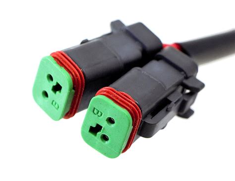 Y Shape Dual Outputs 9145 H10 9006 To Deutsch Dt Dtp Adapters Connecto