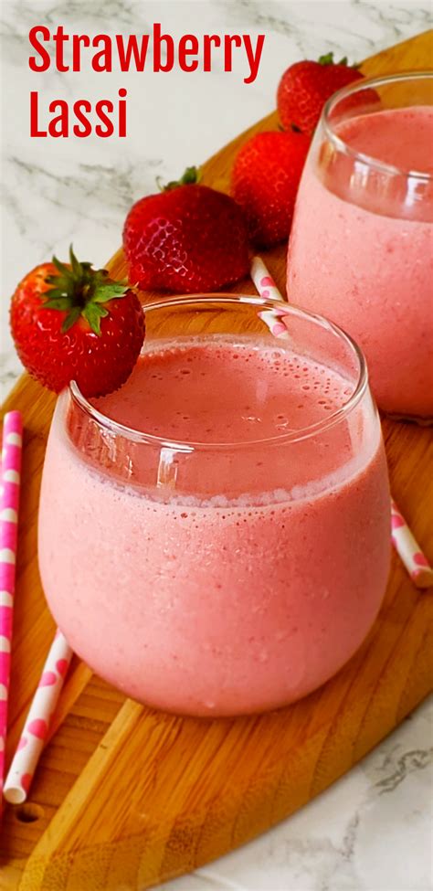 Strawberry Lassi Cool Refreshing And Just Sweet Enough A Fresh