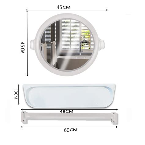 ประเทศไทยสินค้าเฉพาะจุดกระจกห้องน้ำ ชุดกระจกในห้องน้ำแบบ 3 ชิ้น Th
