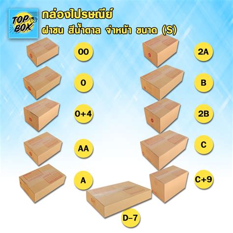 กล่องไปรษณีย์ ฝาชน สีน้ำตาล จ่าหน้า ขนาดเล็ก S กล่องพัสดุ กล่อง