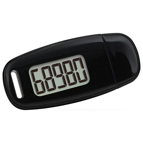 3d Sensor Pedometer Step Counting Device With Blue Backlight Clip On Pedometer With Detachable