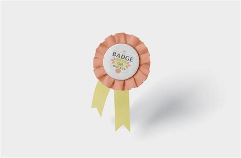 Premium Psd Reward Badge Button Mockup