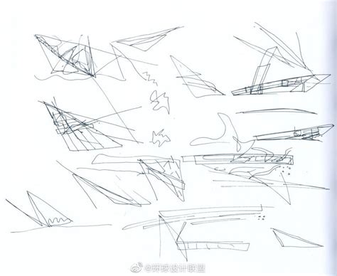 扎哈·哈迪德建筑手绘草图财经头条