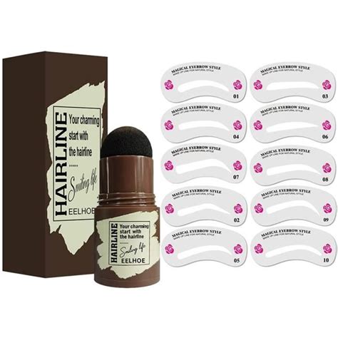 Eyebrow Stamp and Eyebrow Stencil Kit Pochoir à Sourcils réutilisable