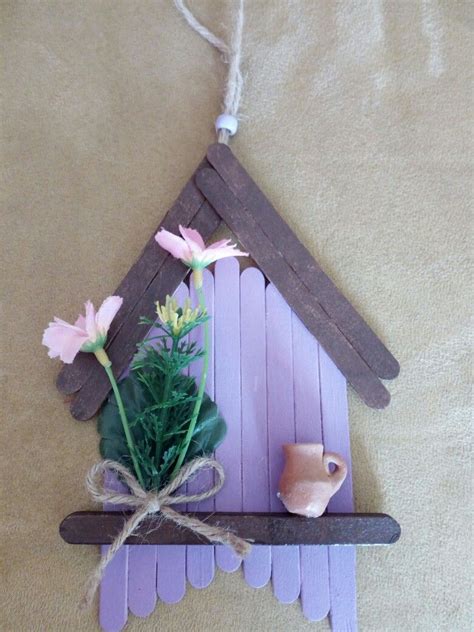 How To Make Ice Cream Stick Home For Birds Diy Home Decor Crafts Artofit