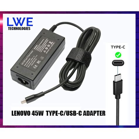 LENOVO W TYPE C USB C Notebook Laptop Adapter Charger Chromebook ThinkPad T S E E