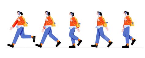 Walk Cycle Animation Visual Formula Animation Walk Cycle Mouth Asking
