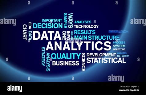 4k Data Analytics Animated Tag Word Cloud Text Design Animation