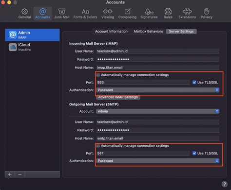 Cara Setting Email Bisnis By Titan Di MacOS Rumahweb