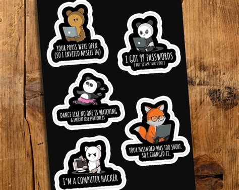 Cyber Security Hacker Port Numbers Stickers Etsy