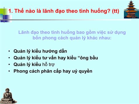 PPT KỸ NĂNG LÃNH ĐẠO THEO TÌNH HUỐNG PowerPoint Presentation ID 4263546