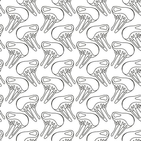 Premium Vector Human Spleen Pattern In Linear Style Seamless Vector