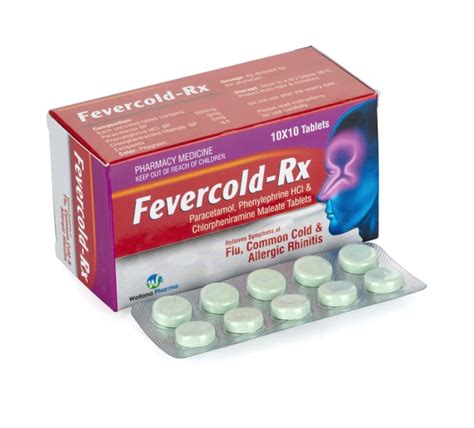 Paracetamol Phenylephrine Hcl And Chlorpheniramine Maleate Tablets