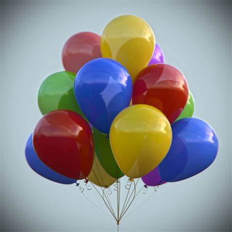 Надувные шарики 3D Модель $20 - .c4d - Free3D