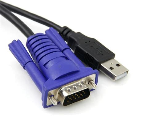 Customized Male Female Serial Extension Cable RS232 White Color DB9 To VGA Cables In Computer