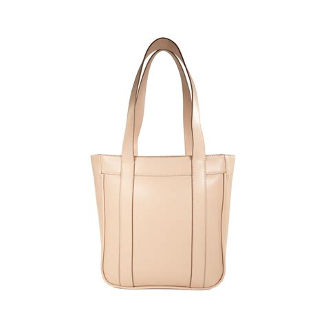 Bolsa Tote Con Maxi Rubber Color Nude Cloe Factory Store