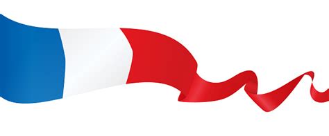 프랑스의 국기 벡터 흔들리는 리본 배너입니다 흰색 배경에 격리 3차원 형태에 대한 스톡 벡터 아트 및 기타 이미지 3차원