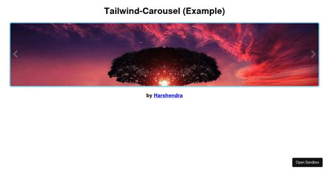 Tailwind Carousel Examples Codesandbox