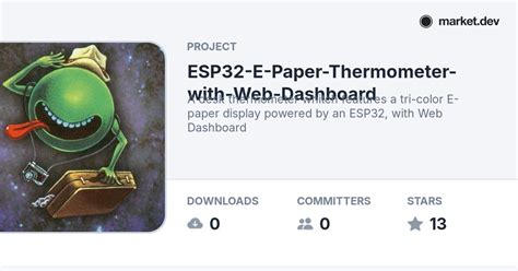 Esp32 E Paper Thermometer With Web Dashboard Ecosystem Directory Marketdev