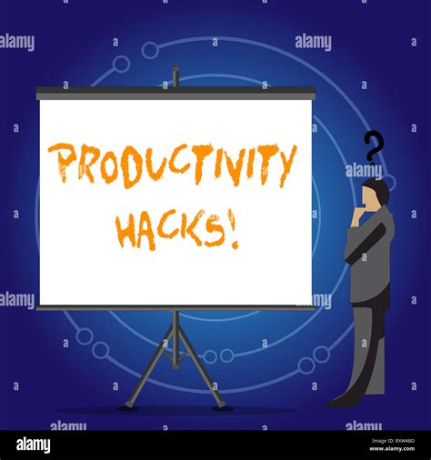 Conceptual Hand Writing Showing Productivity Hacks Concept Meaning