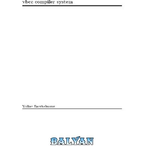 خرید و قیمت دانلود کتاب Vbcc Compiler System ترب