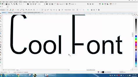 Corel Draw Tips And Tricks Cool Font Youtube