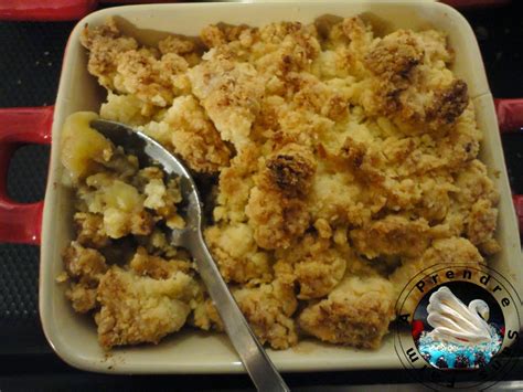 Crumble à la banane et noix de coco A Prendre Sans Faim
