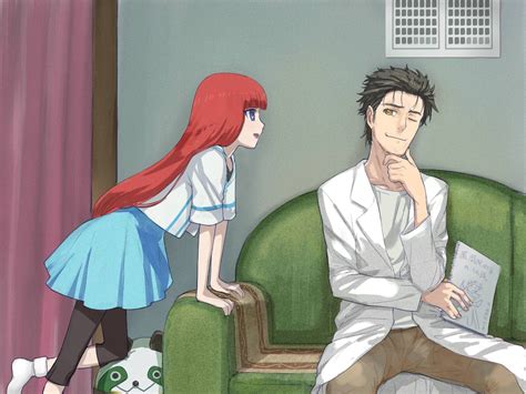 Okabe Y Kagari Em 2022 Casal Ilustrações